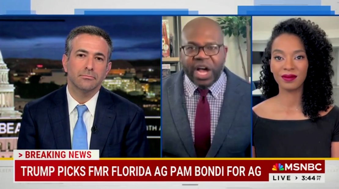 MSNBC contributor warns that Trump's new AG pick Pam Bondi is competent ...