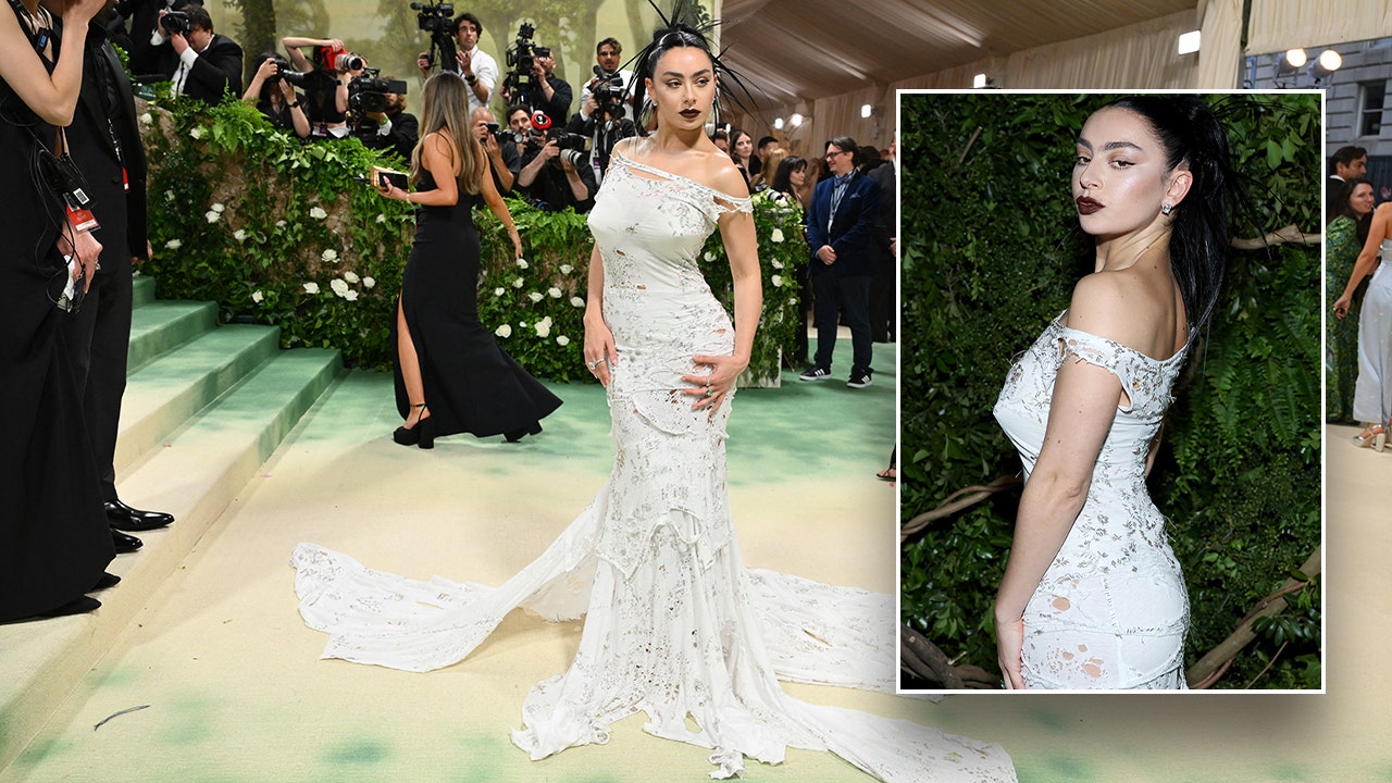 At the Met Gala, Charli XCX wore a dress made from recycled T-shirts from the 1950s to the 1960s ...
