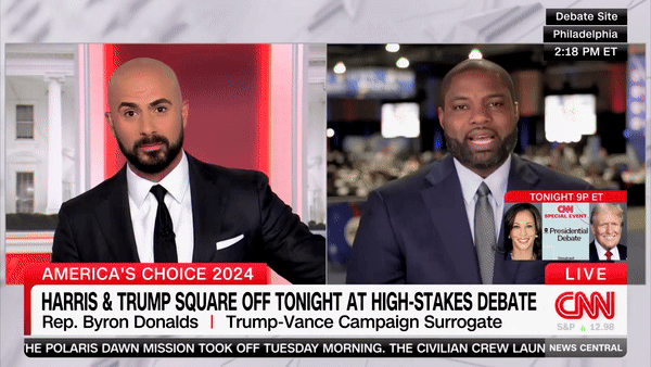 CNN anchor challenges Byron Donalds on his past comment about Kamala ...